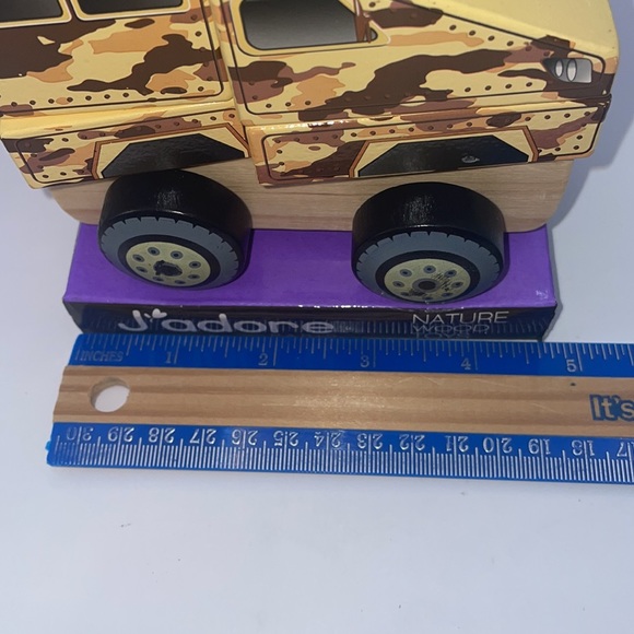 J'Adore | Toys | New Jadore Army Car Yellow Vintage Stackable Natural ...